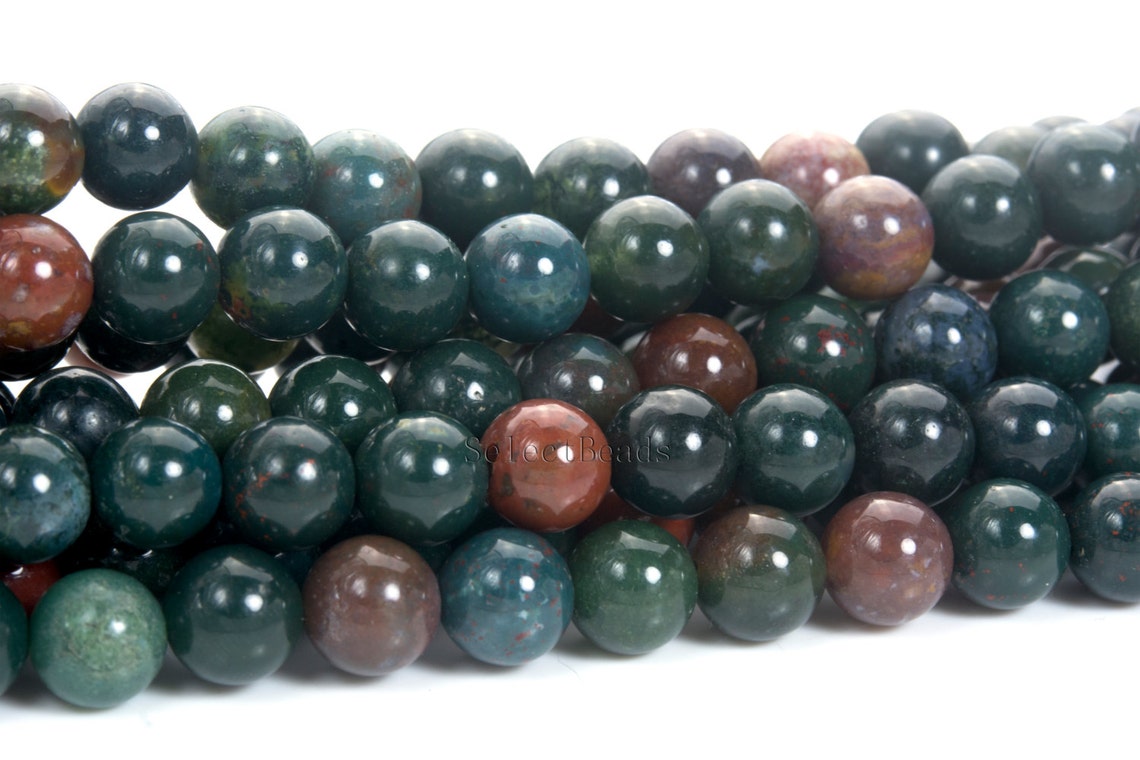 Bloodstone Beads - Natural Bloodstone Necklace Beads - Indian ...