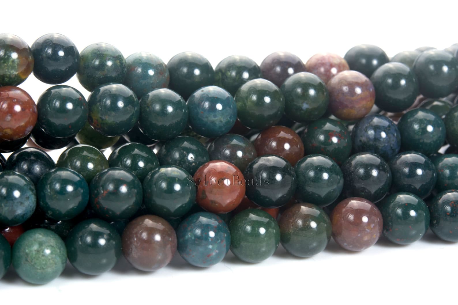 Bloodstone Beads - Natural Bloodstone Necklace Beads - Indian ...