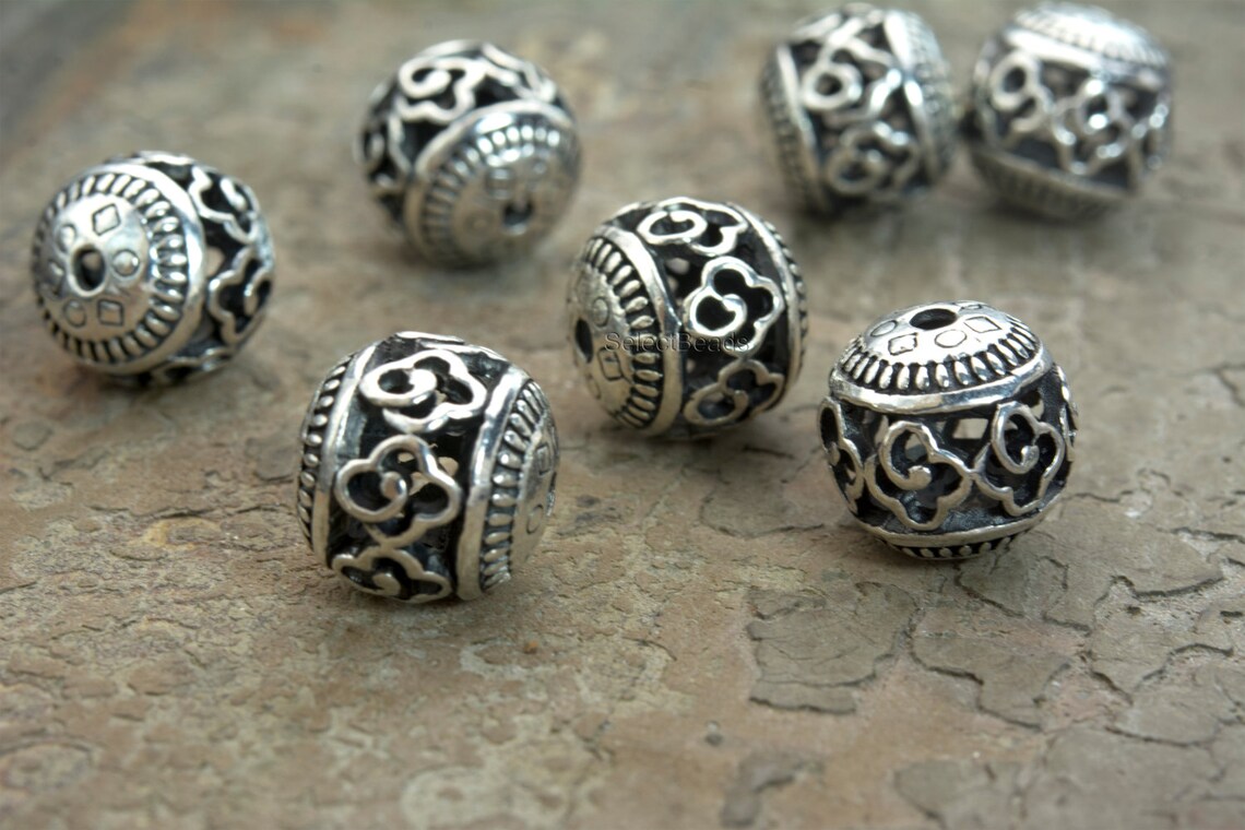 Clover Alloy Beads Four Leaf Clover Beads Metal Jewelry - Etsy