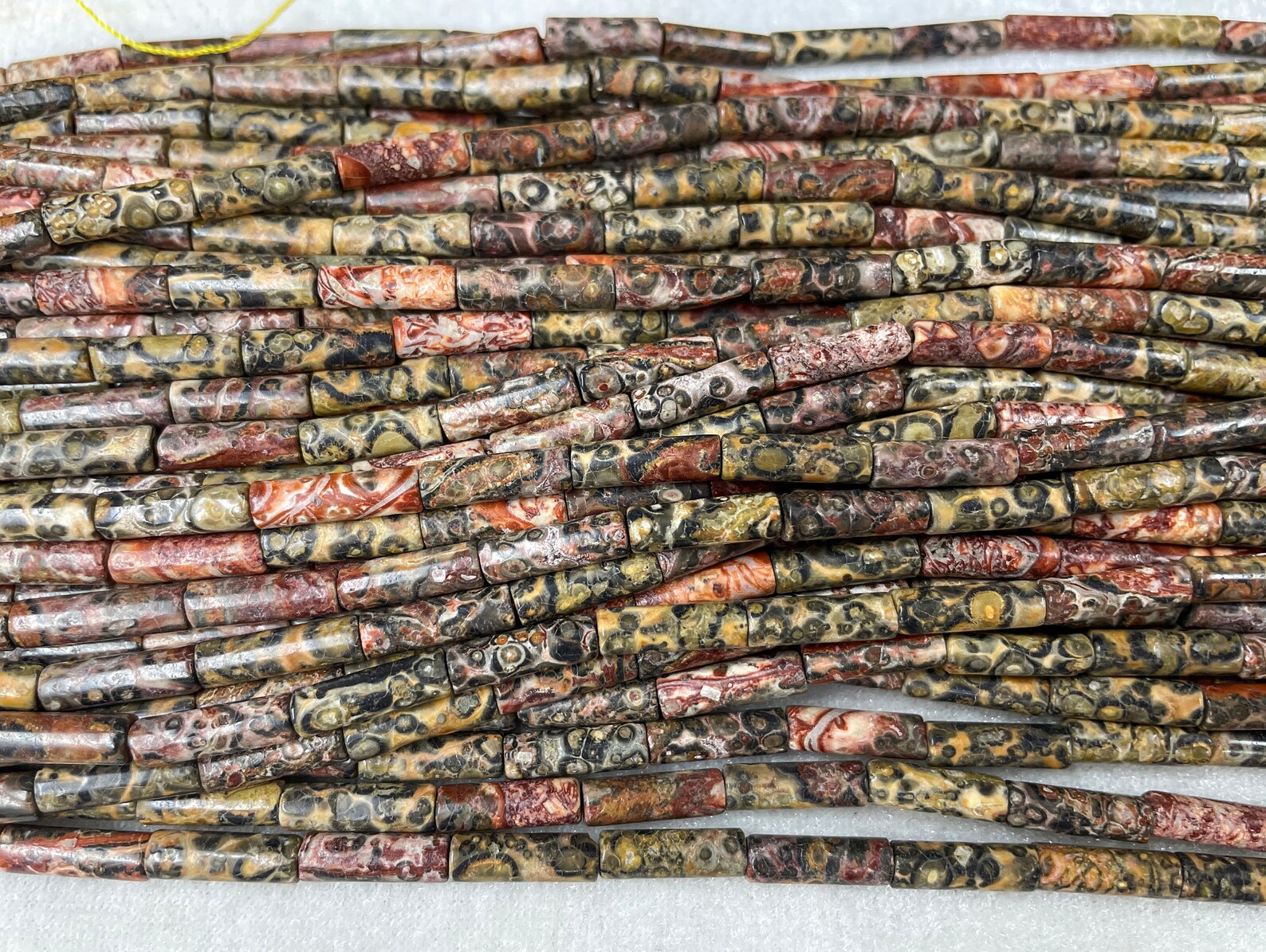 Gemstone 4x13mm Tube Beads - Natural Stone Tubes - Agate Stone Tubes ...