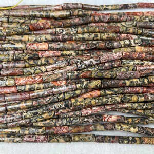 Gemstone 4x13mm Tube Beads - Natural Stone Tubes - Agate Stone Tubes ...