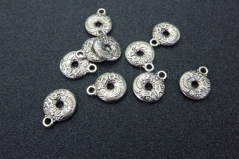 Antique Metal Charms - Nepalese Style Alloy Bracelet Charms - Beading ...