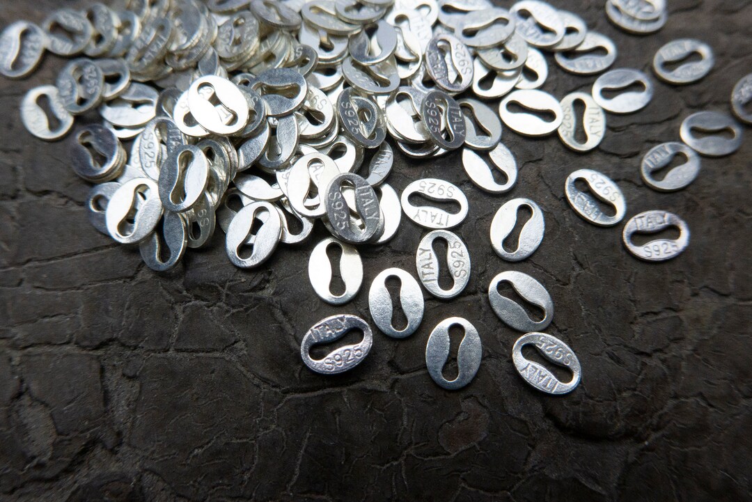 Sterling Silver Chain Link - 925 Oval Shape Silver Link - Jewelry Chain ...