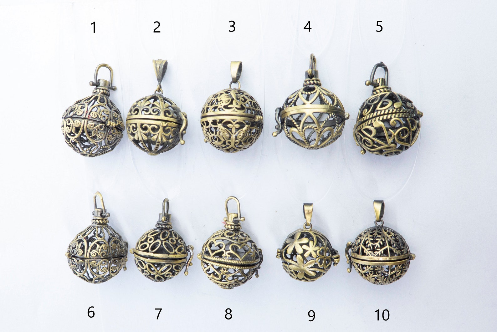 Snowflake Pattern Brass Lockets Filigree Metal Lockets - Etsy