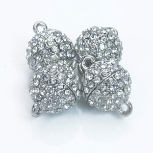 Crystal Rhinestone Clasps - Magnetic Jewelry Clasps Findings -jewelry ...