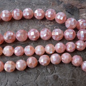 Pink MOP Ball Beads - Pink Shell Beads Suppllies - Quality Sea Shell ...