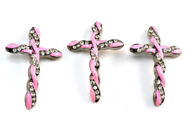 Rhinestone Cross42x29mm Cross Beadalloy Cross Jewelry - Etsy