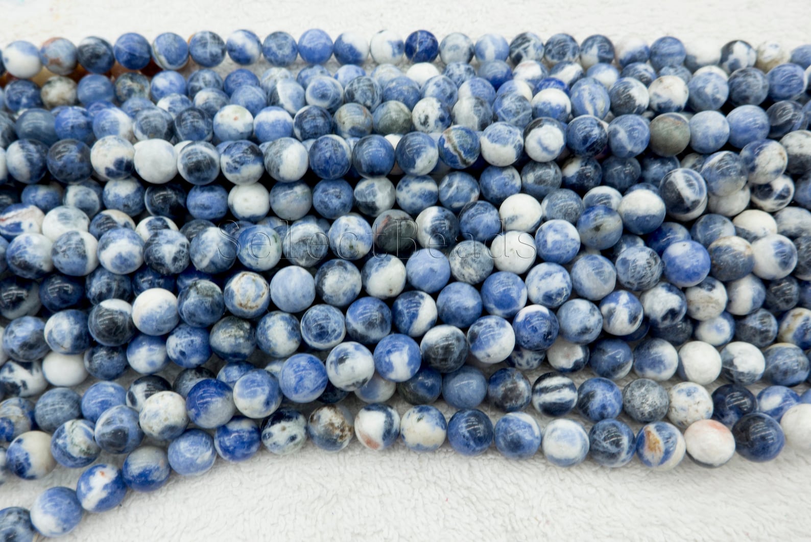 Light Blue Sodalite Round Beads Pale Blue Sodalite Gemstone - Etsy