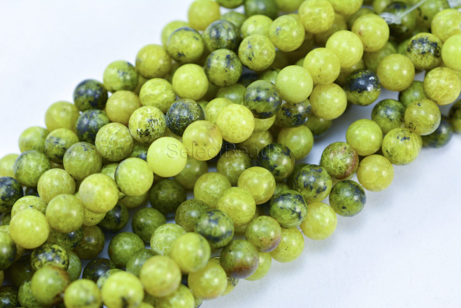Yellow Turquoise Smooth Beads - Yellow Round Gemstone Beads - Yellow ...