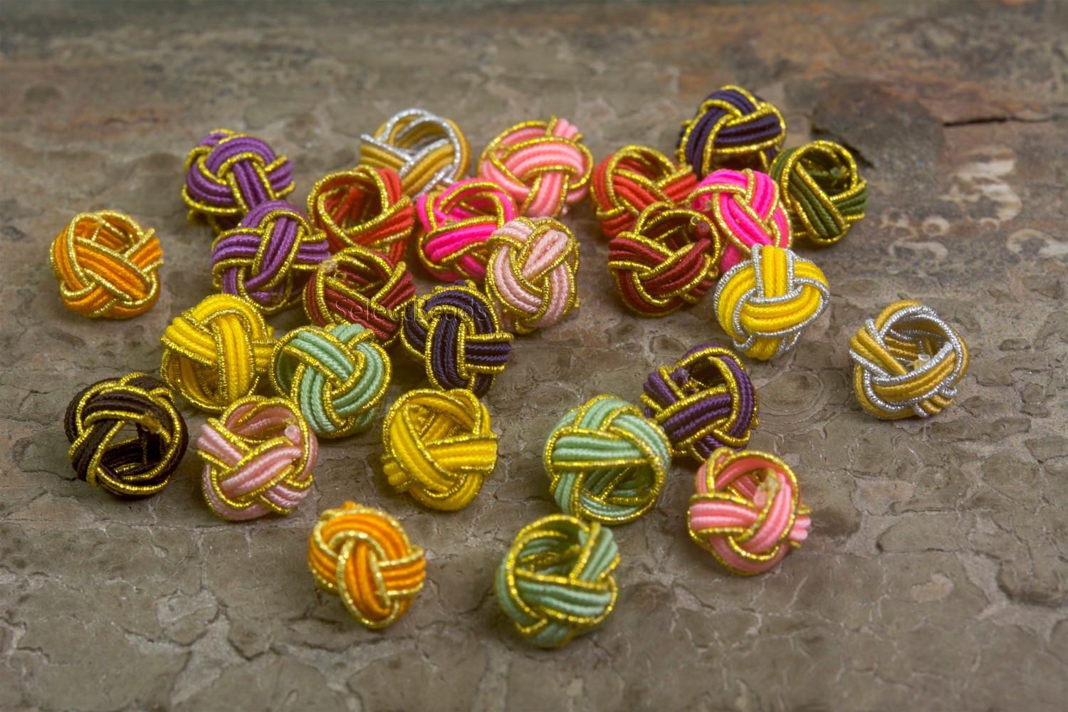 Nylon Knoted Jewelry Beads Fabric Rope Beads for DIY Project - Etsy