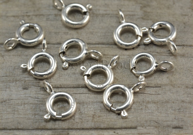 Spring Clasp, Neckalce Clasp, Chain Clasp, Sterling Silver Clasp, 925 ...