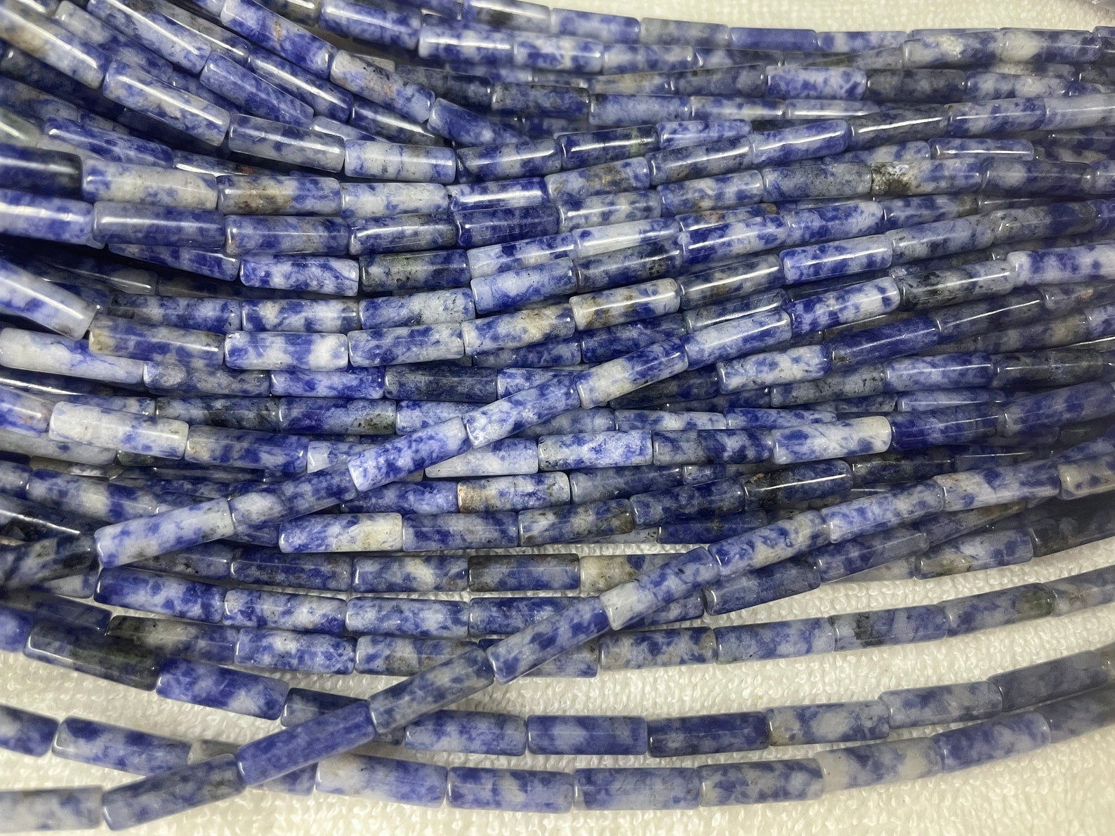 Gemstone Smooth Tube Beads 4x13mm Natural Stone Tubes - Etsy