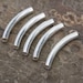 Sterling Silver Curved Tubes - Smooth Bend Tubes - Silver Jewelry Links ...