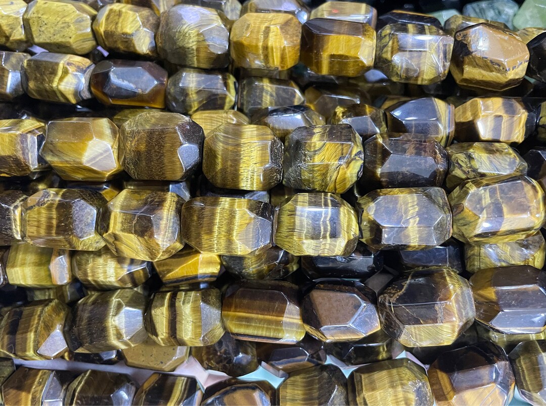 Natural Gemstone Chunky Nuggets - 15x20mm Faceted Nuggets Beads ...
