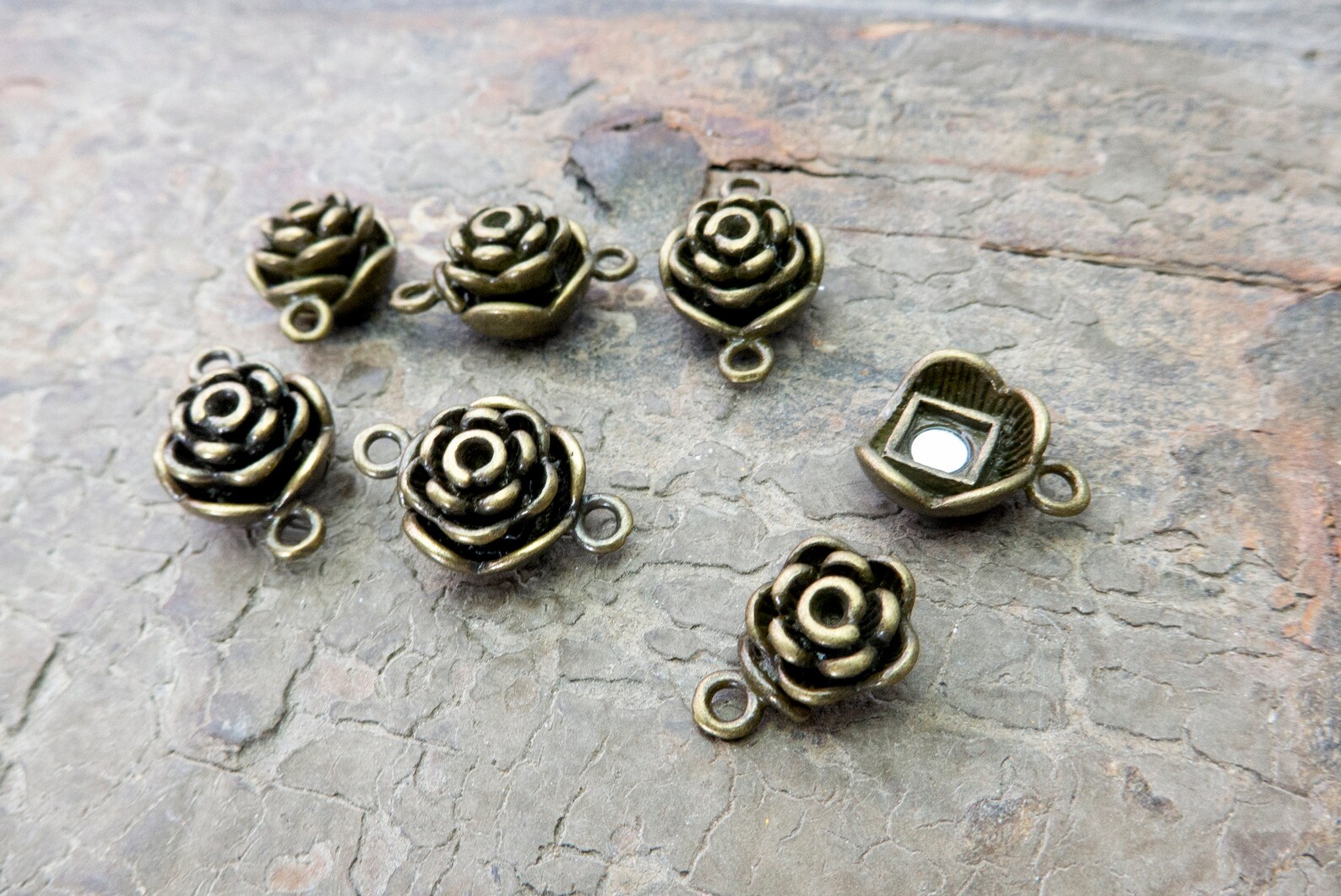 Brass Daisy Clasp Flower Magnetic Clasp 12mm Blossom | Etsy