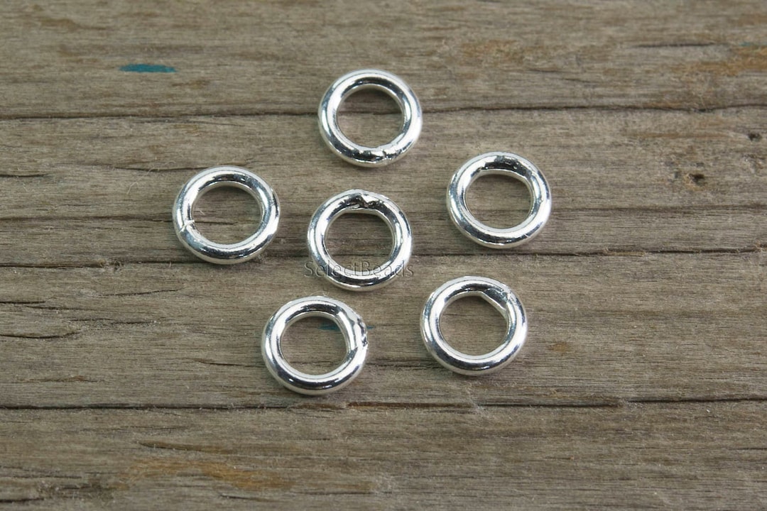 Closed Sterling Silver Jump Ring - Sealed Genuine Silver Jump Rings ...