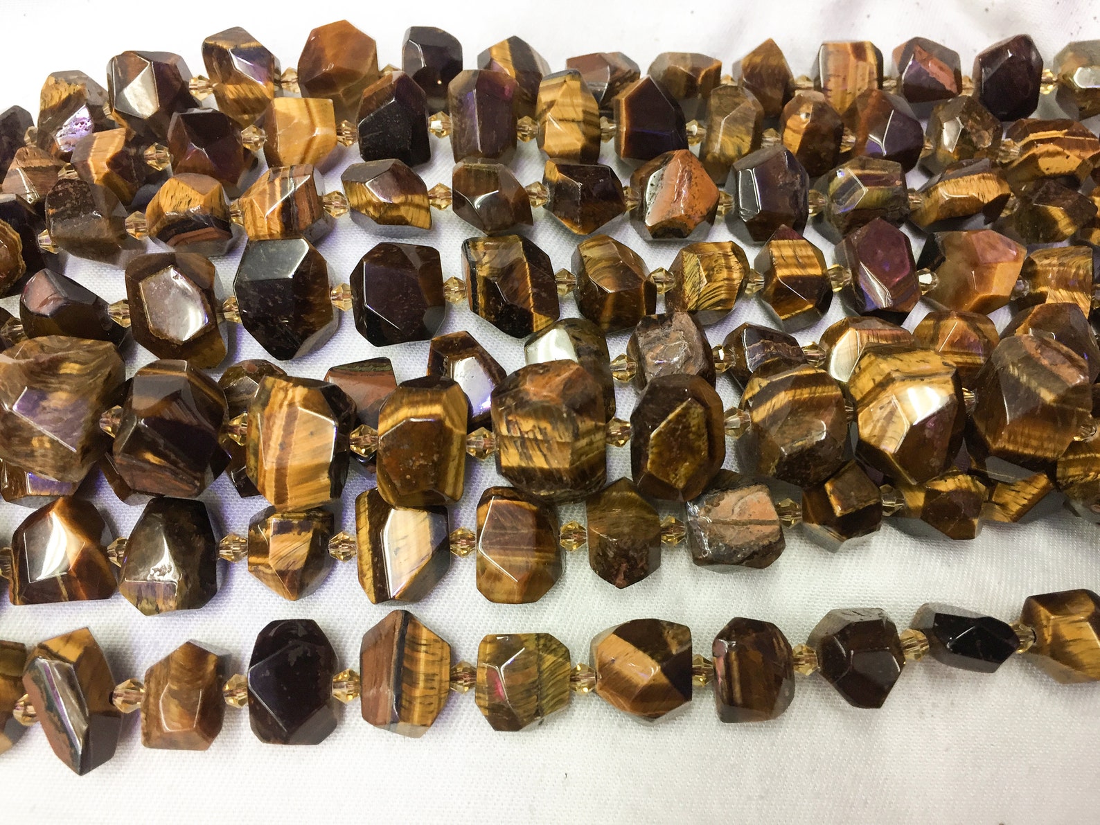 Gemstone Faceted Nuggets Beads - Fancy Cut Stone Nuggets - 15-18mm X18 ...