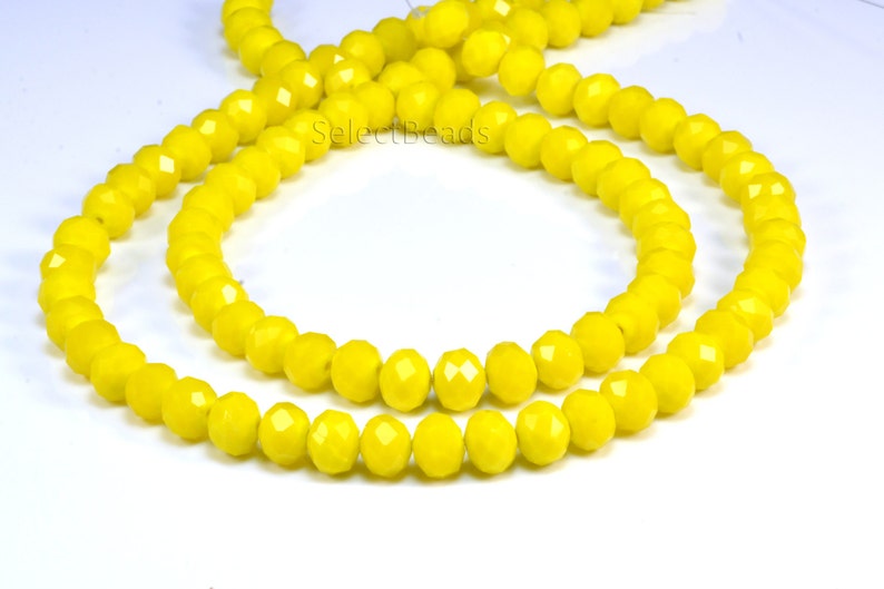 Crystal quartz faceted rondelle yellow color bead jewelry | Etsy
