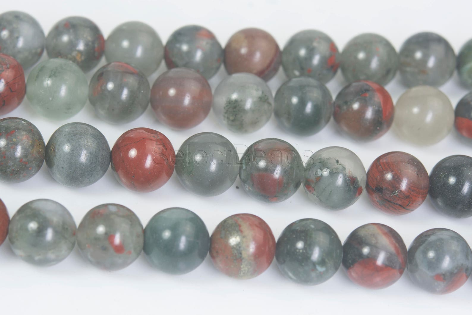 African Bloodstone Beads - Bloodstone Necklace - Semi Precious Stone ...