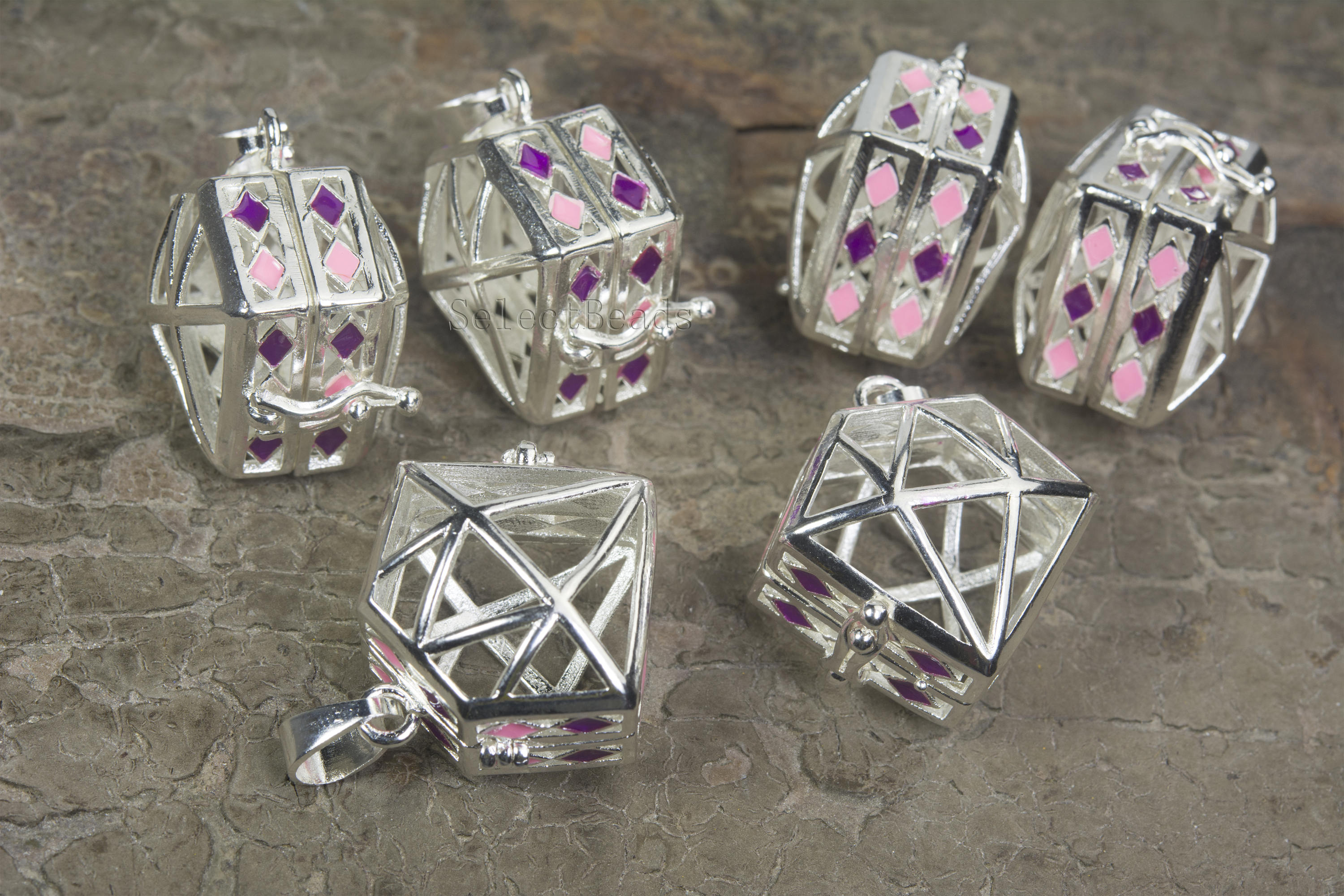 Plated Diamond Shape Locket Pendant Jewelry Pendant Locket - Etsy