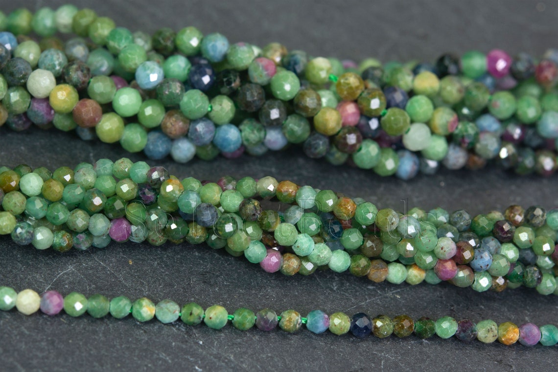 red and blue ruby zoisite beads genuine loose zoisite beads | Etsy