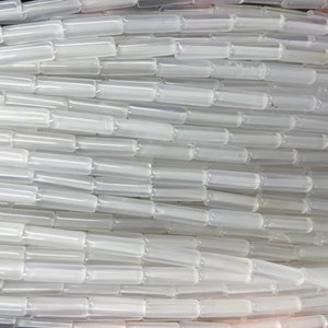 Gemstone Smooth Tube Beads - 4x13mm Natural Stone Tubes - Agate Stone ...