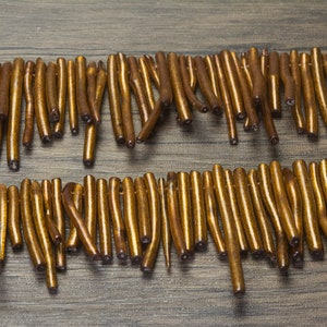 Golden Coral Stick Beads - Coral Branch Beads - Golden Coral Top ...
