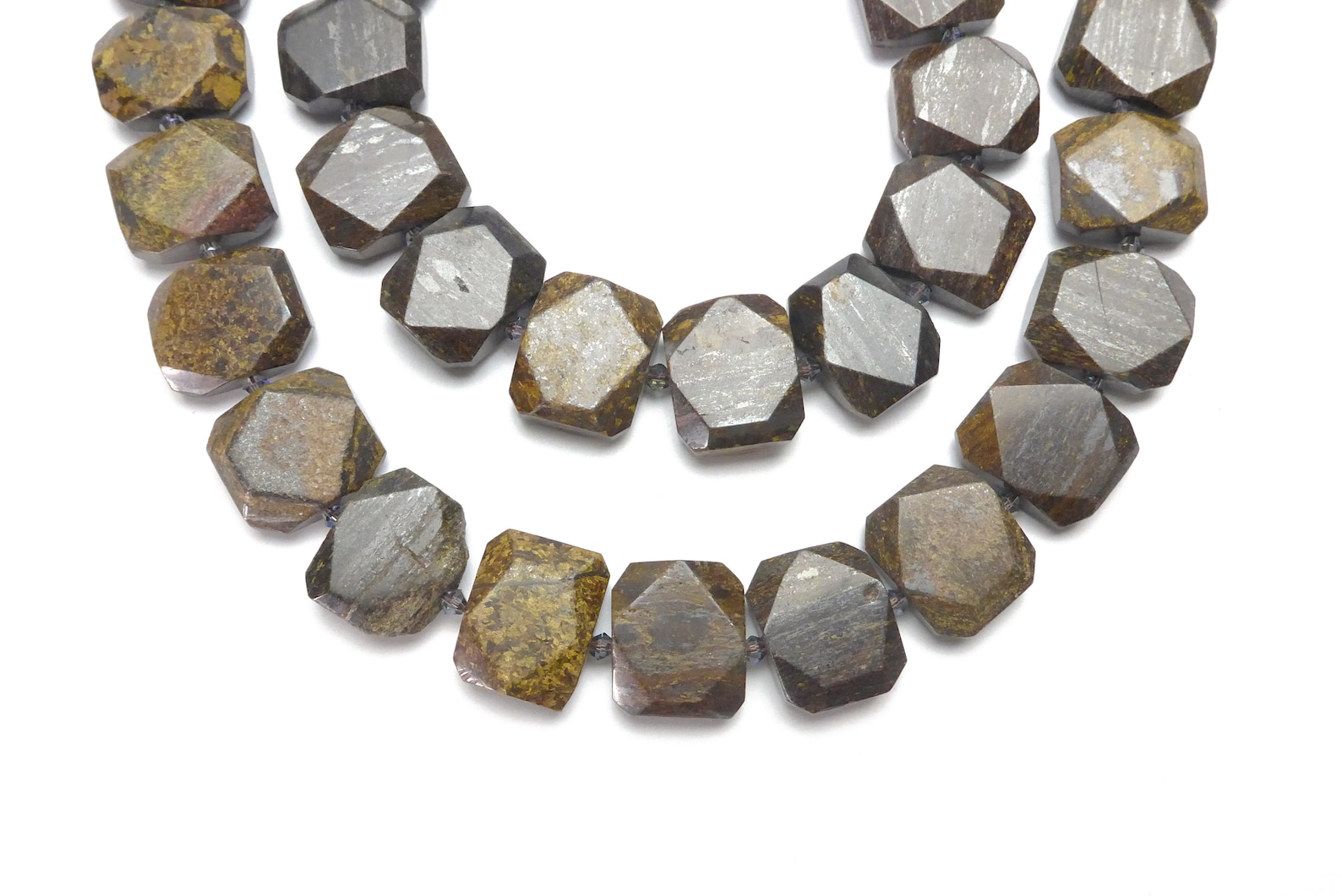 Natural Bronzite Gemstone Chunky Beads Faceted Stone Beads - Etsy