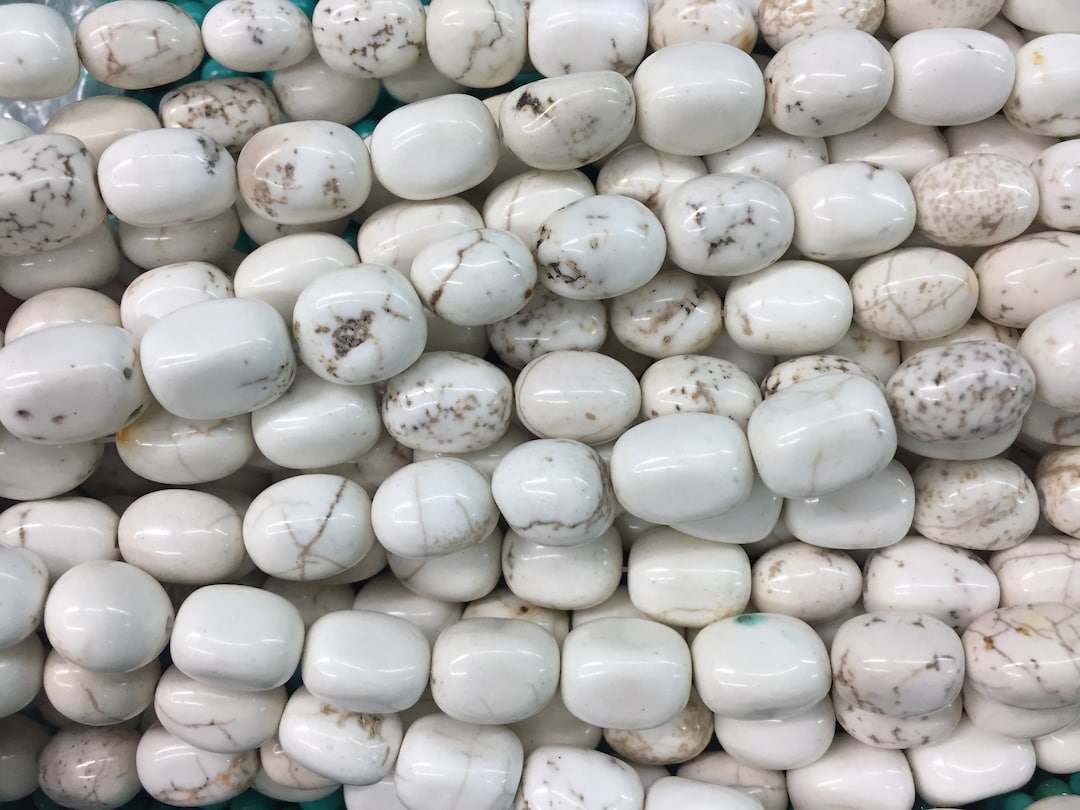 Natural Chalk Chinese Magnesite Beads Tumble Nuggets Beads - Etsy