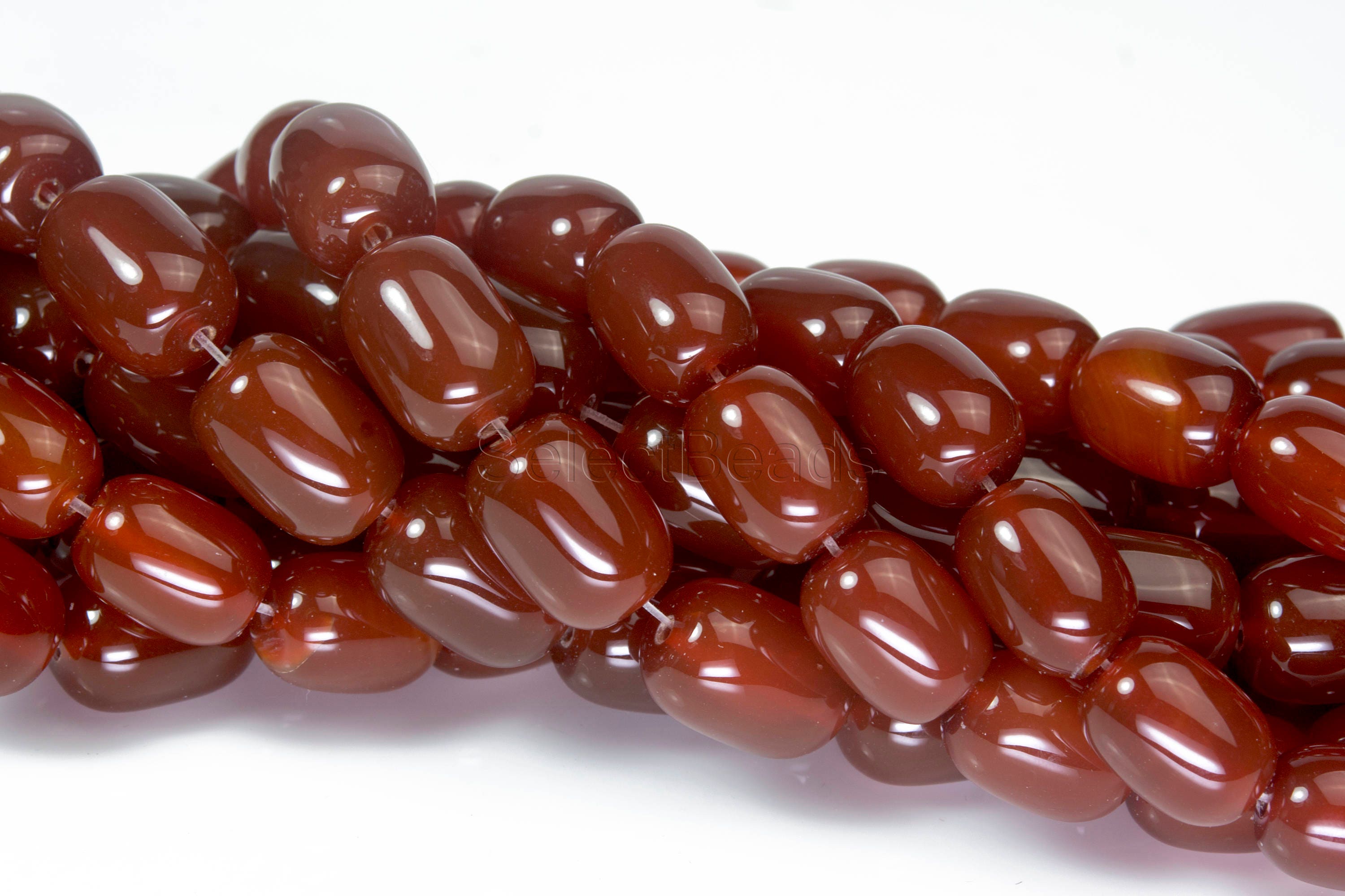 red carnelian barrel beads natural carnelian beads | Etsy