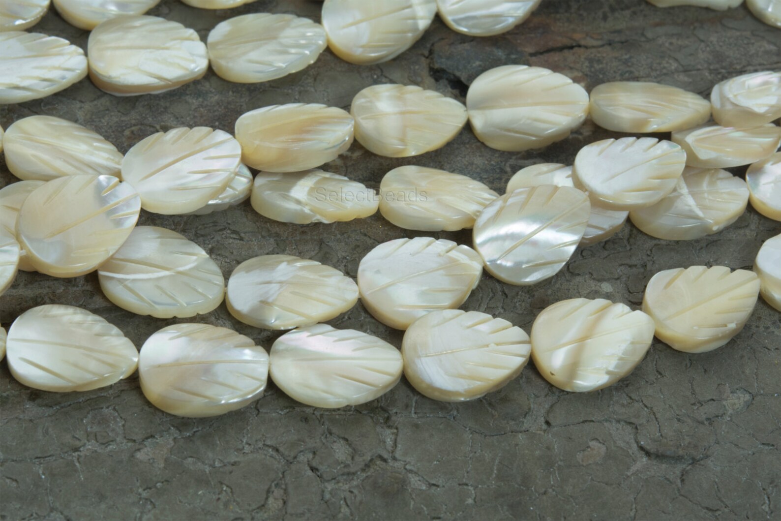 Brown MOP Leaf Beads Natural Mother of Pearl Beads Brown - Etsy