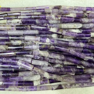 Gemstone 4x13mm Tube Beads - Natural Stone Tubes - Agate Stone Tubes ...