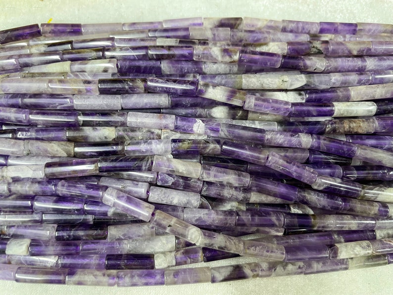 Gemstone 4x13mm Tube Beads - Natural Stone Tubes - Agate Stone Tubes ...