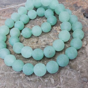 Matte Green Aventurine Beads - Natural Green Stone - Green Aventurine ...