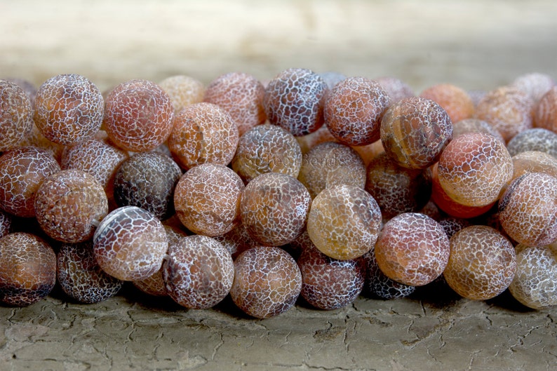 Fire dragon vein dream agate beads fire crakle agate | Etsy