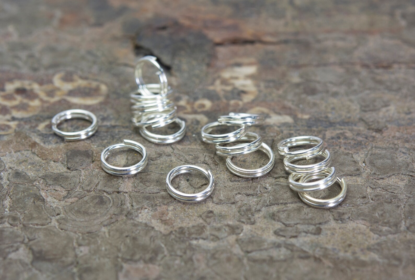 Sterling Silver Split Rings Sterling Silver Findings | Etsy