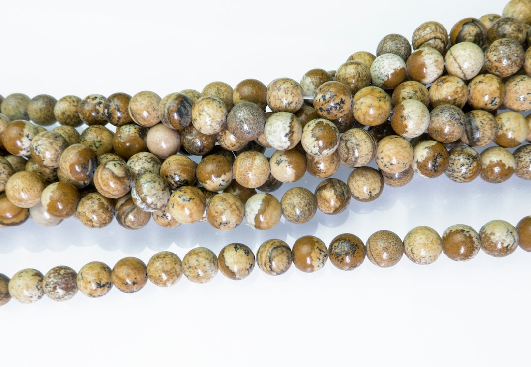 Picture Jasper Beads -jasper Gemstone Beads - Round Beads Wholesale ...