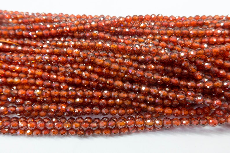 Small CZ Beads - Cubic Zirconia Beads - Faceted CZ Beads - 2mm 3mm CZ ...