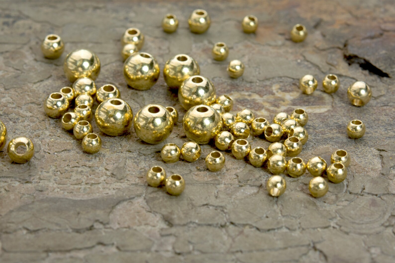 Raw Brass Beads Brass Spacer Beads raw Brass Round Beads | Etsy