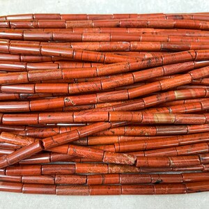 Gemstone 4x13mm Tube Beads - Natural Stone Tubes - Agate Stone Tubes ...