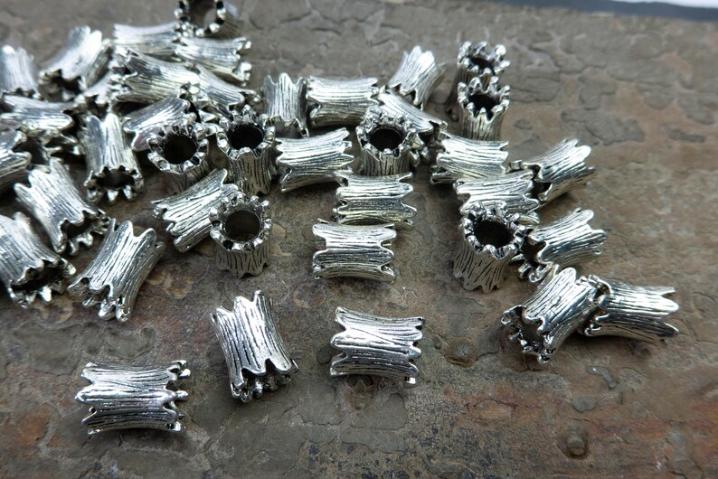 Wooden Pattern Tube Beads Big Hole Cylinder Tube Spacers - Etsy