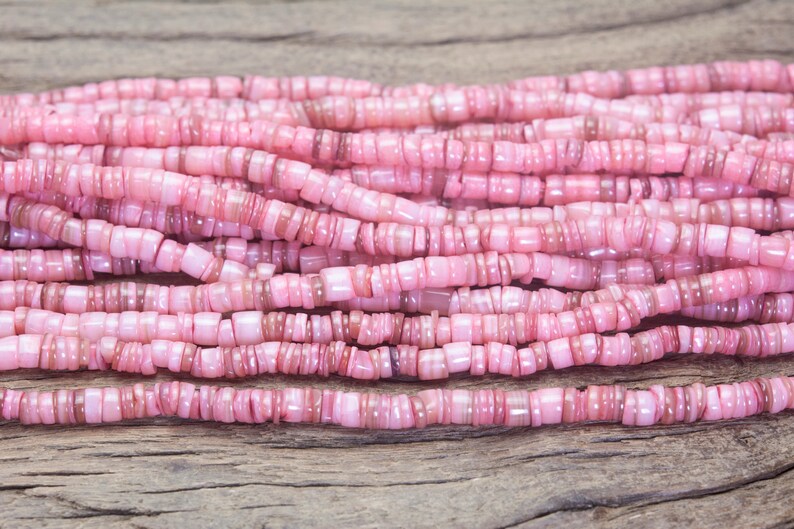 Heishi Shell Beads Dyed MOP Spacers Thin Beach Style Beads | Etsy