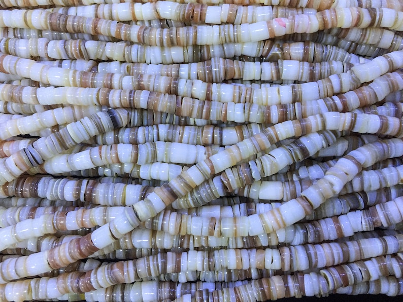 Heishi Shell Beads Dyed MOP Spacers Thin Beach Style Beads | Etsy