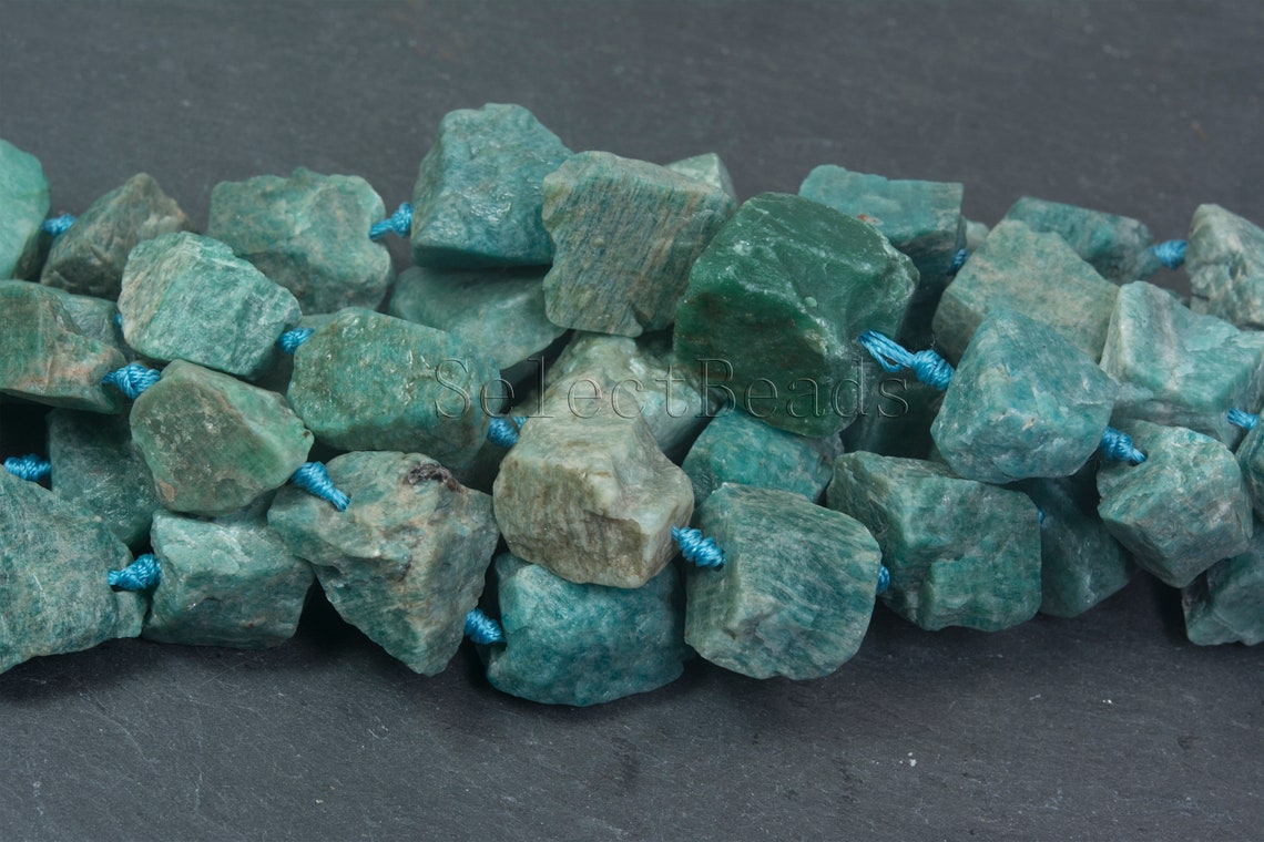 Russian Amazonite Raw Nuggets - Large Amazonite Rough Stone - Big ...
