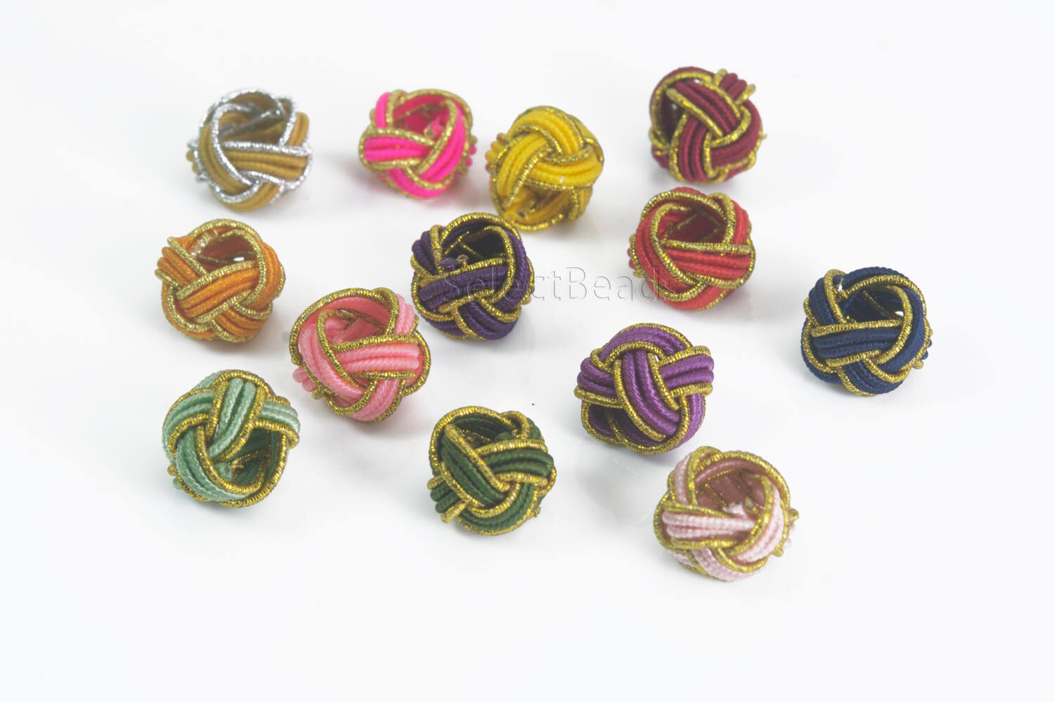 Nylon Knoted Jewelry Beads Fabric Rope Beads for DIY Project - Etsy