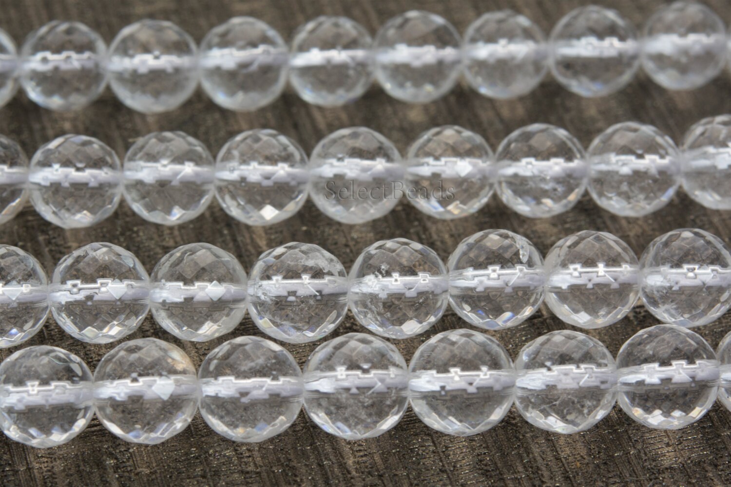 Cool Ice Crystal Quartz Beads Faceted Round Rock Crystal - Etsy