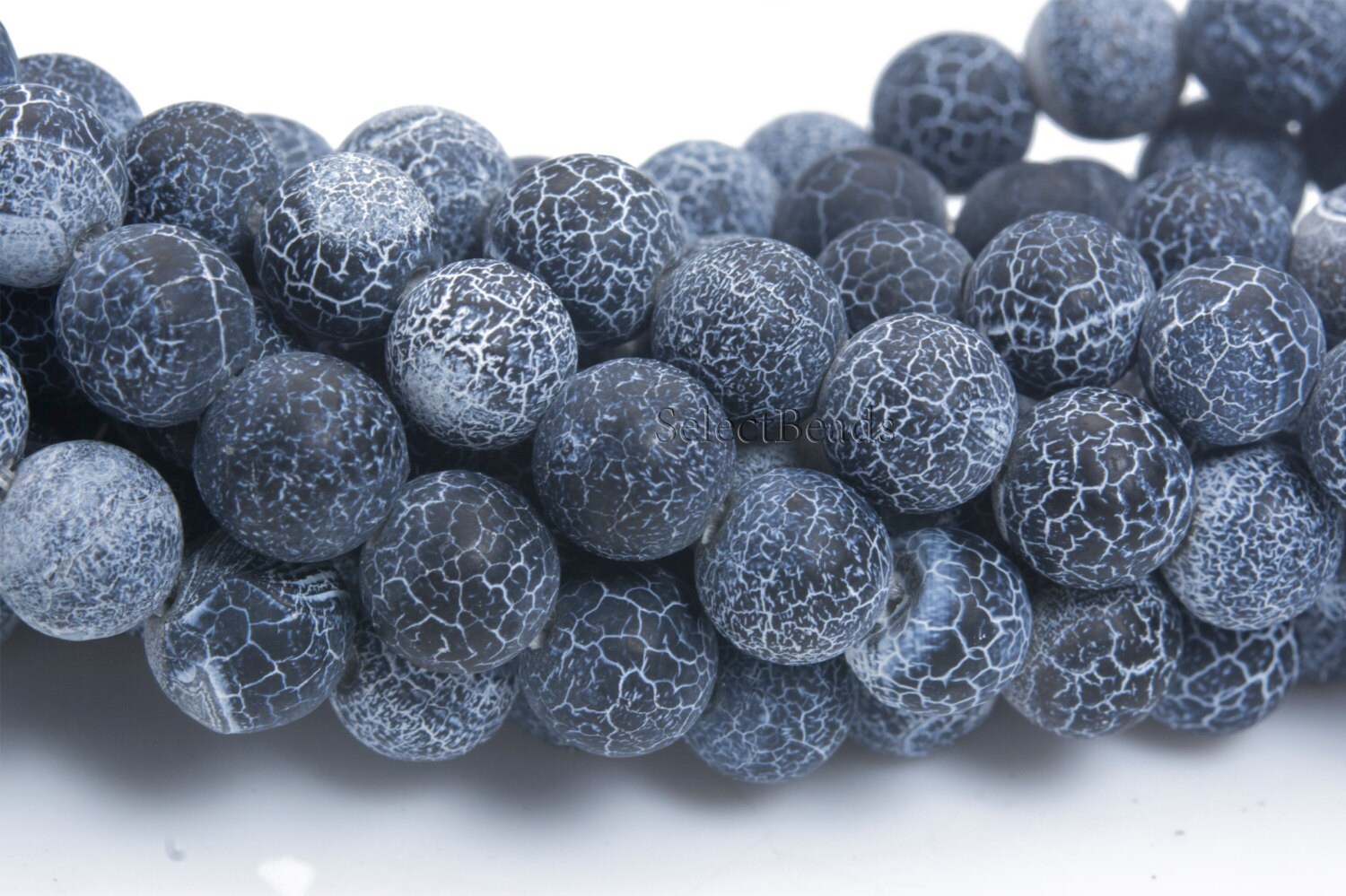 Matte black fire agate beads black agate beads wholesale | Etsy