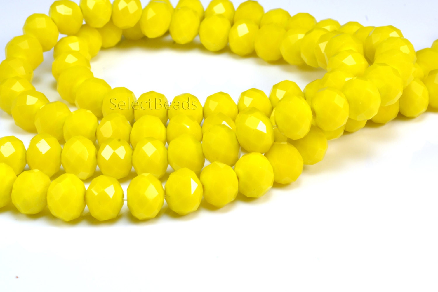 Crystal quartz faceted rondelle yellow color bead jewelry | Etsy