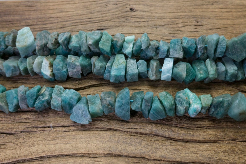 Gemstone Raw Nugget Beads - Amazonite Raw Beads - Lapis Rough Nuggets ...