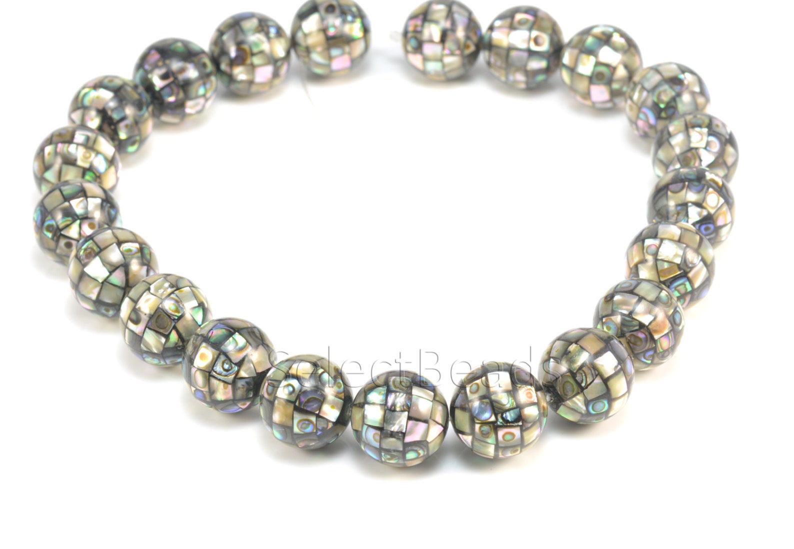 Abalone Shell Beads - Paua Shell Ball Beads - Abalone Shells Wholesale ...
